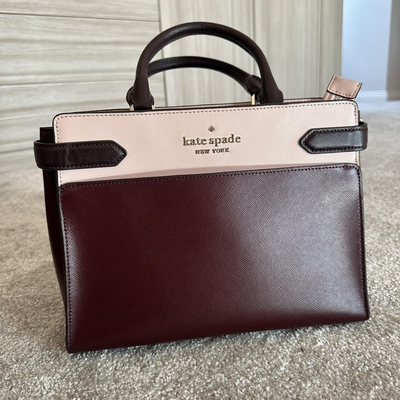 Kate spade Staci medium rose smoke satchel hand bag... - Depop