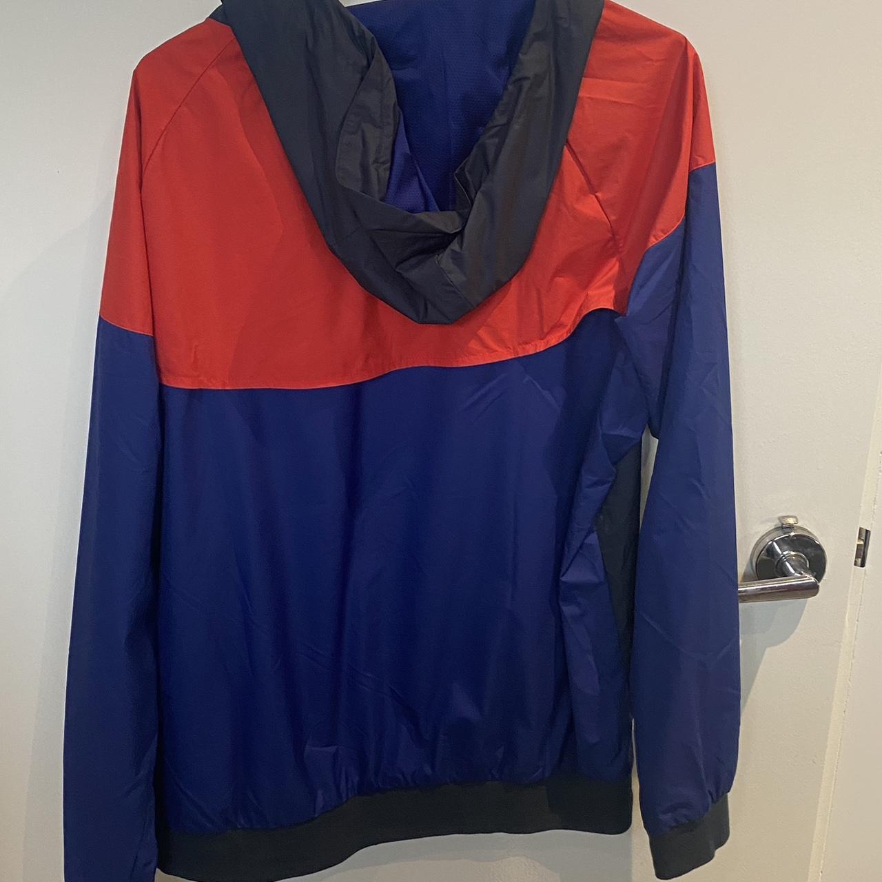 Nike Men's Blue and Red Jacket | Depop