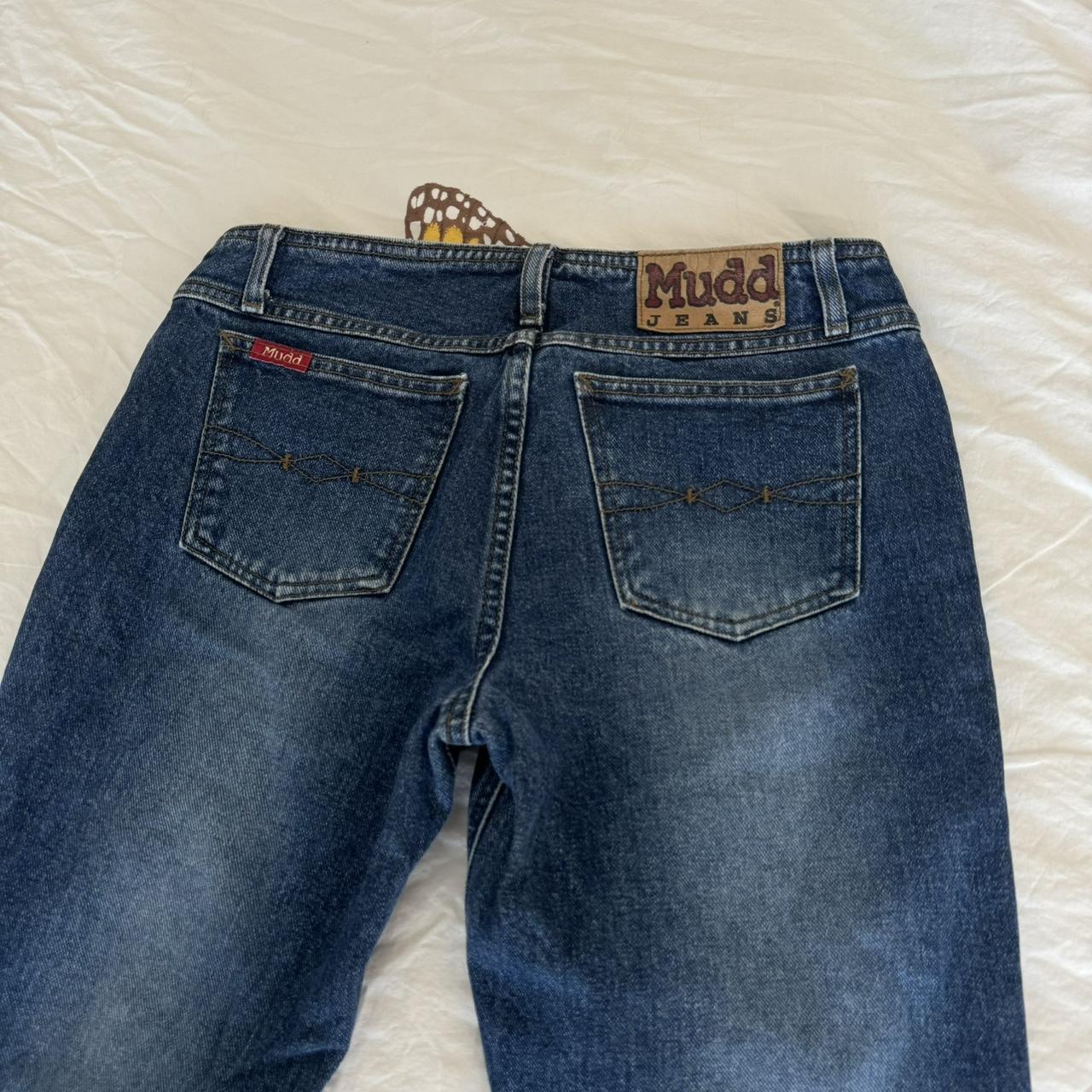 Vintage low rise denim Mudd jeans! Minimal waistband... - Depop