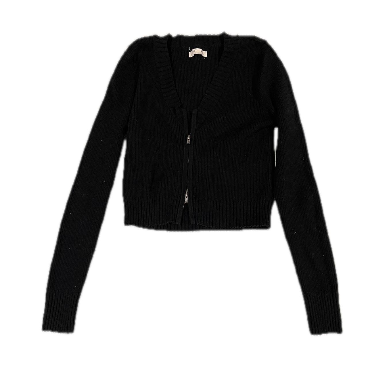 Cozy knit double zip sweater Size small Thick... | Depop