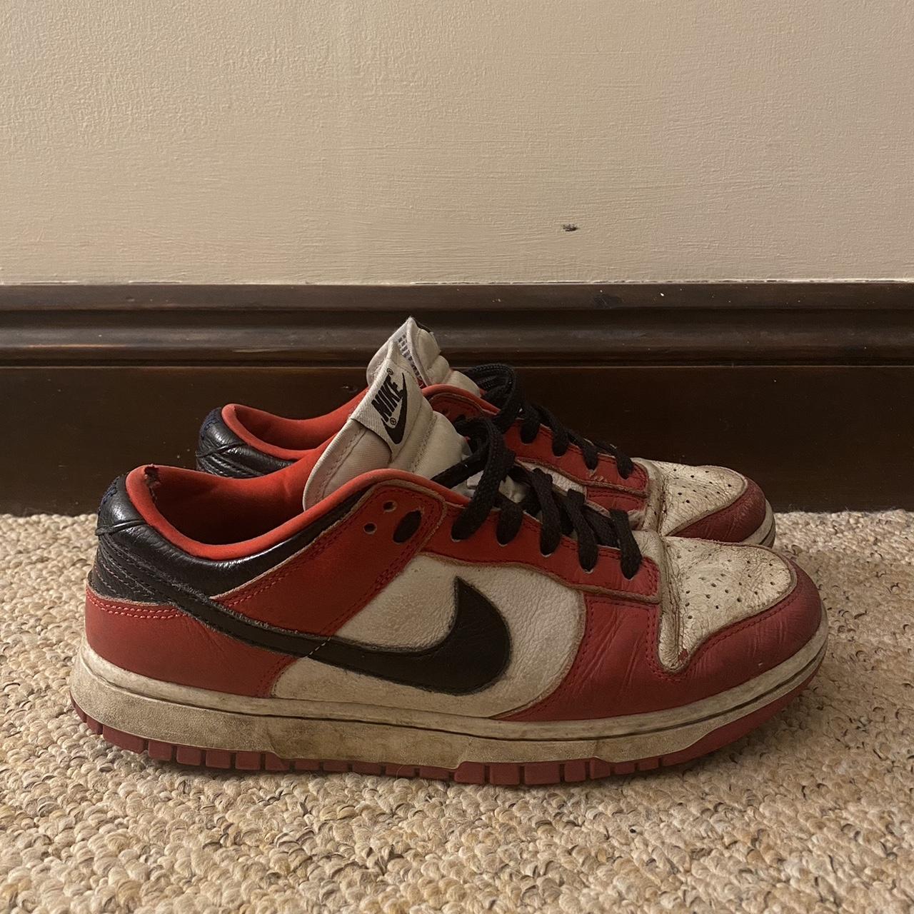 Nike Dunk Low Chicago These are well worn Will come... - Depop