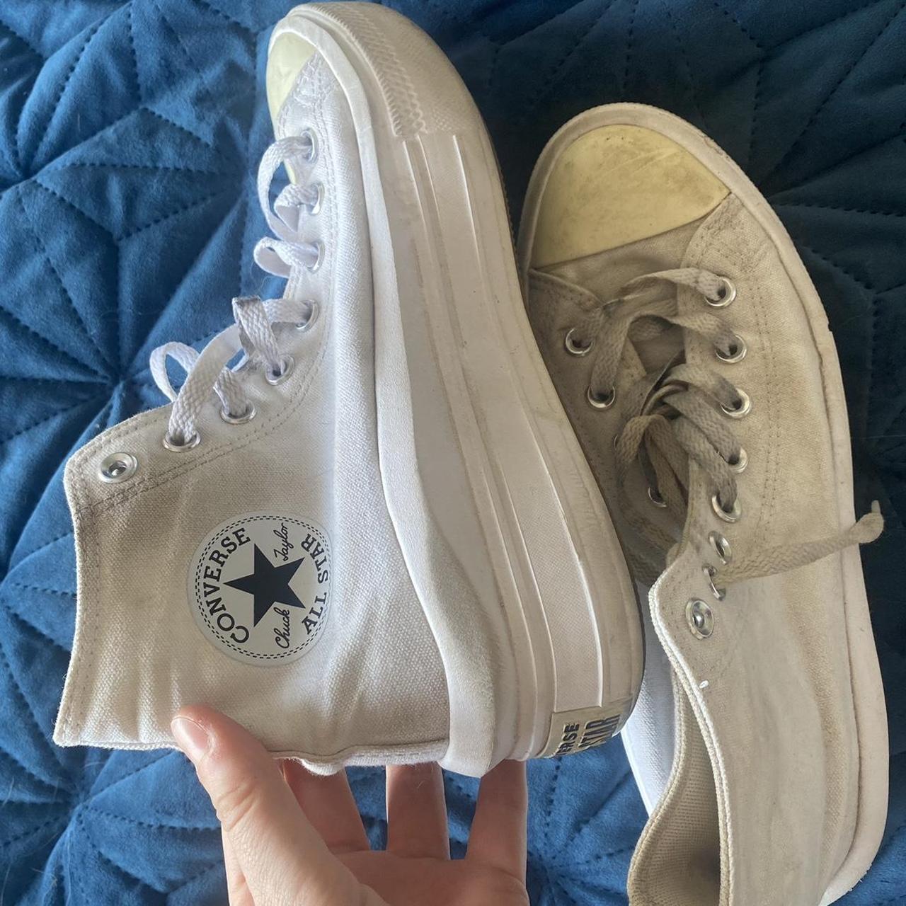 White converse high top 🤍 - Depop