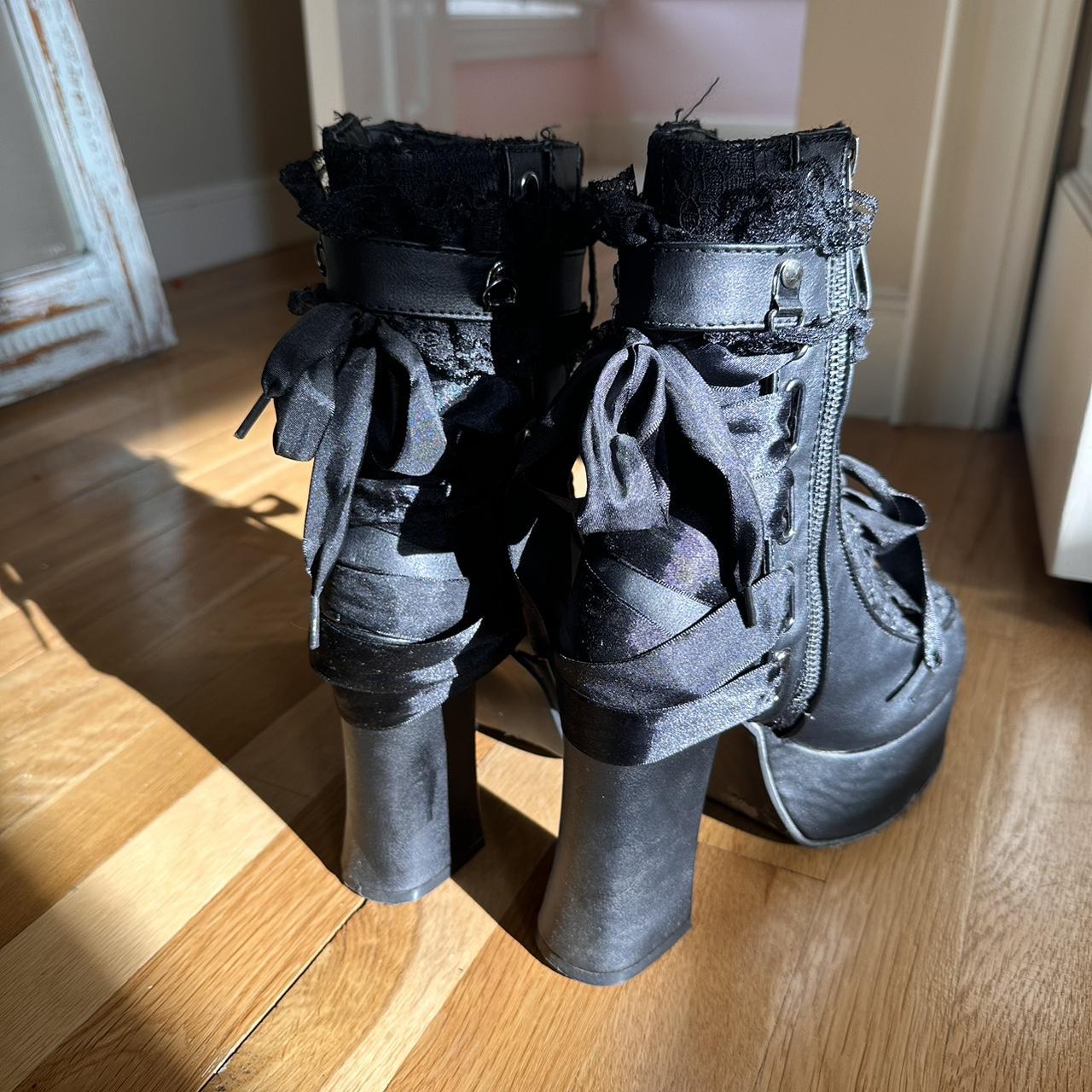 DEMONIA Charade-110 boots in black - size... - Depop