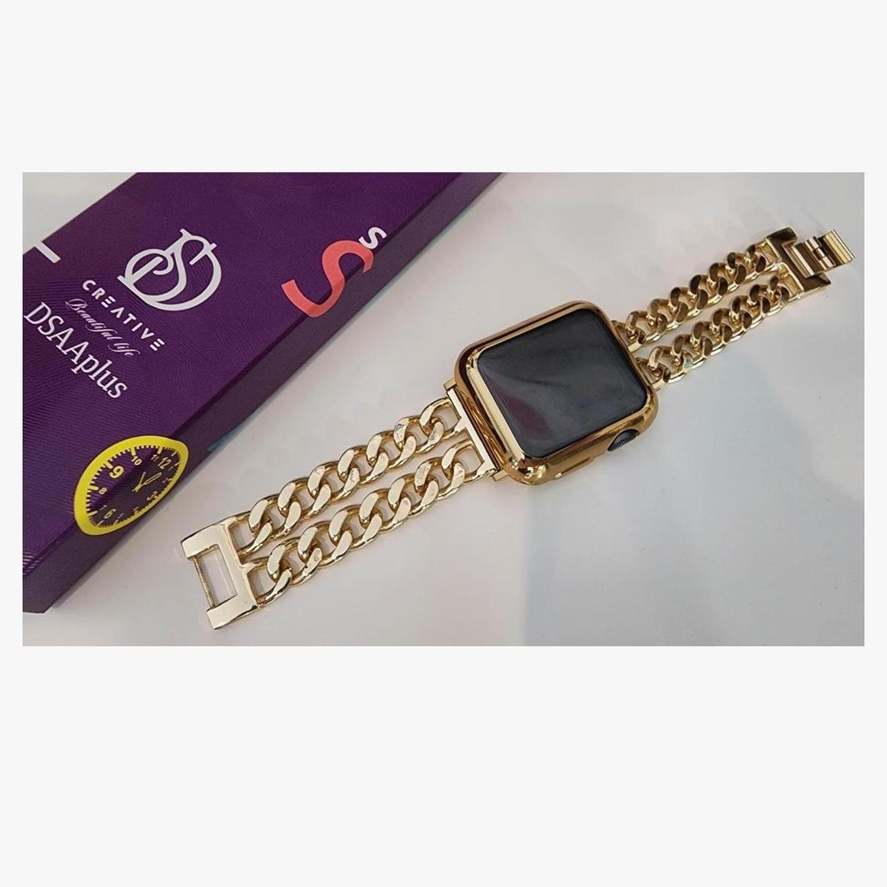 Gold chain Apple Watch band Compatible With Apple... - Depop