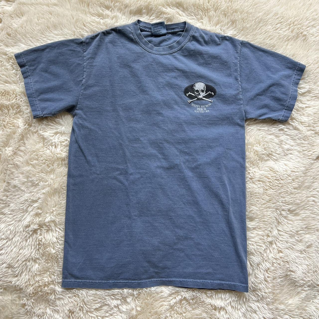 sick vintage skull tee shirt !! - in amazing... - Depop