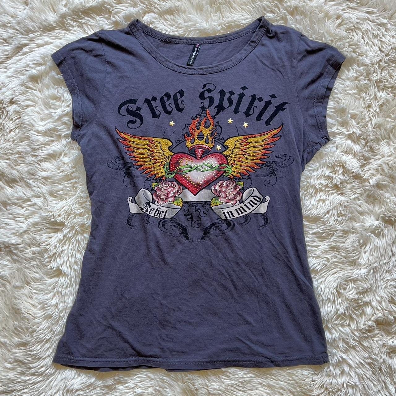 cutest cyber y2k tee shirt - marked as xl,... - Depop