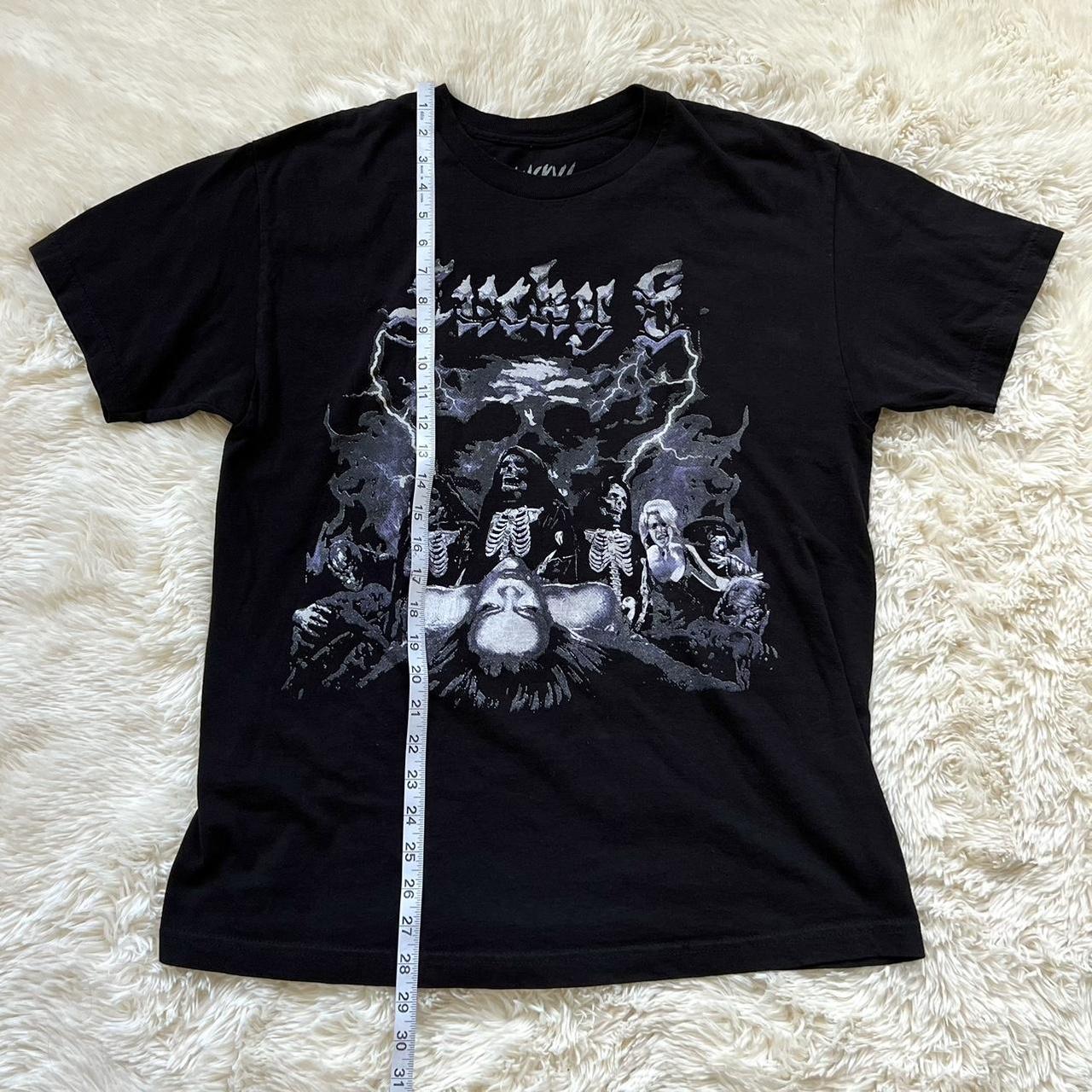 super sick skull/skeleton cyber y2k t shirt -... - Depop