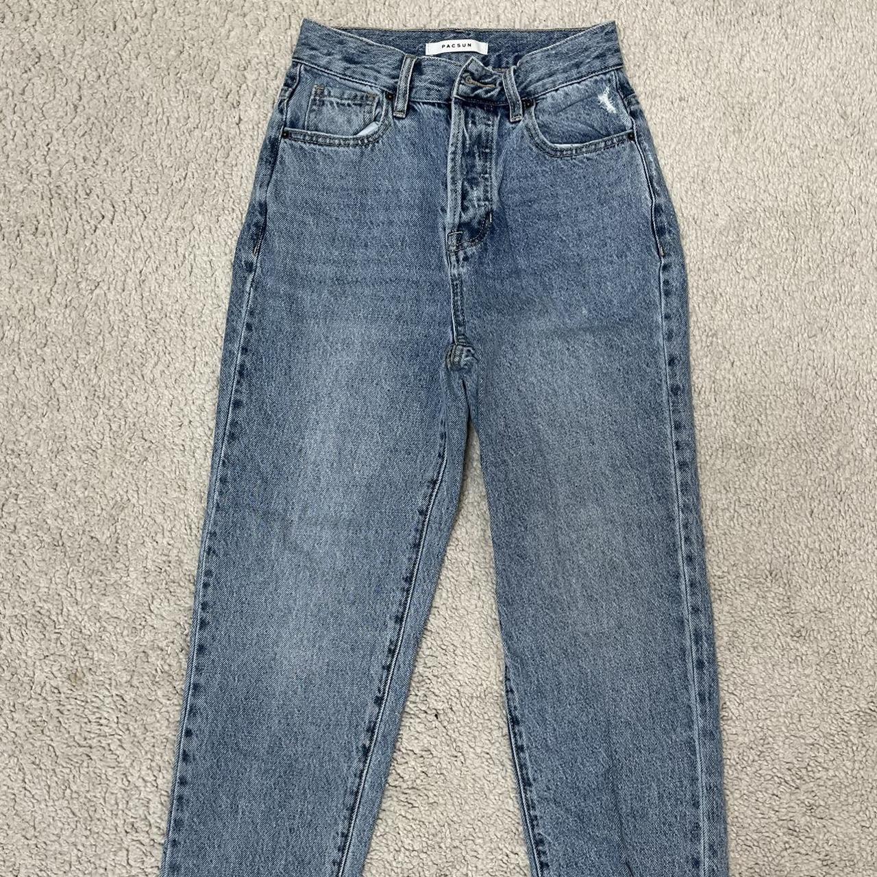 Pacsun denim jeans -medium blue wash - many buttons - Depop