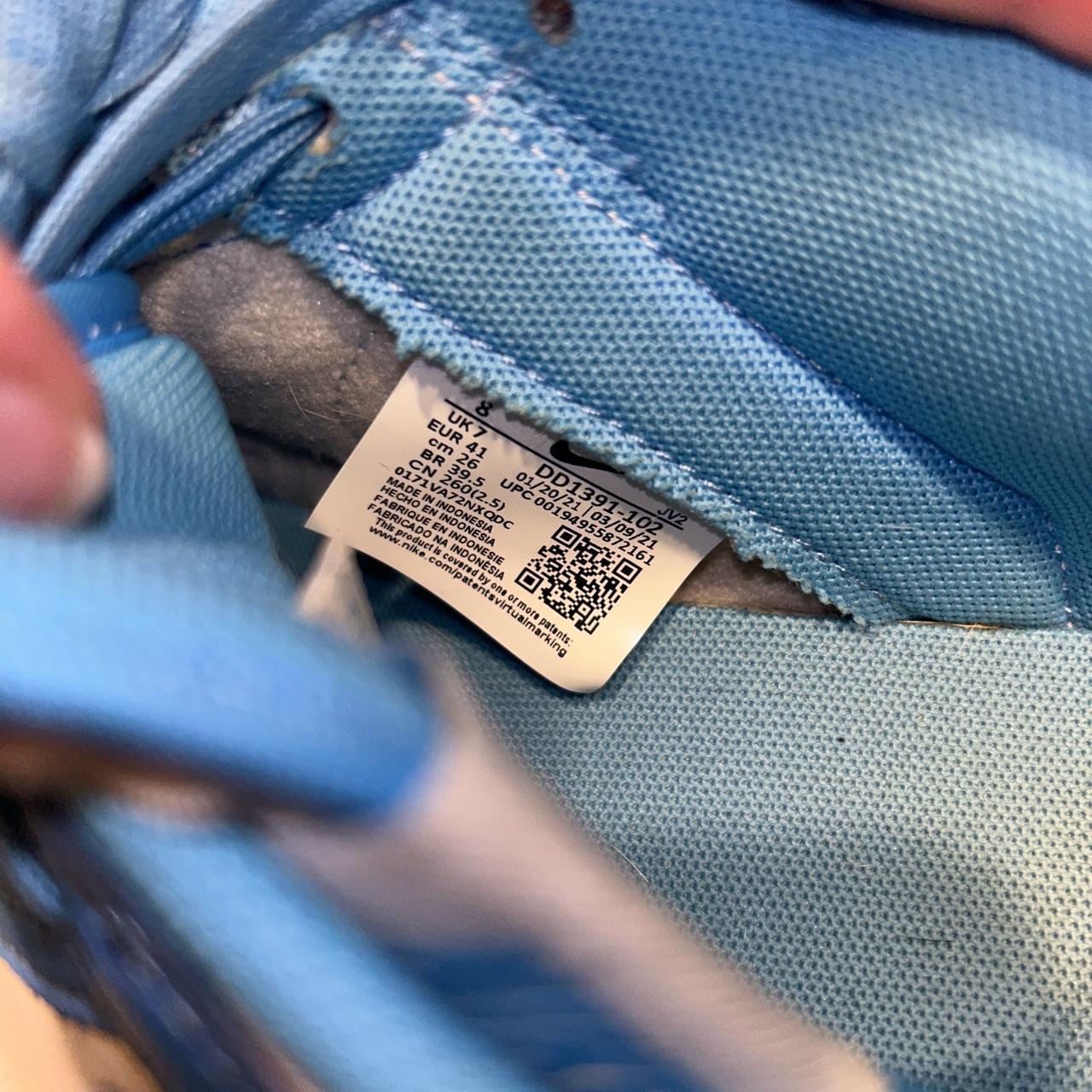 blue nike dunks - Depop