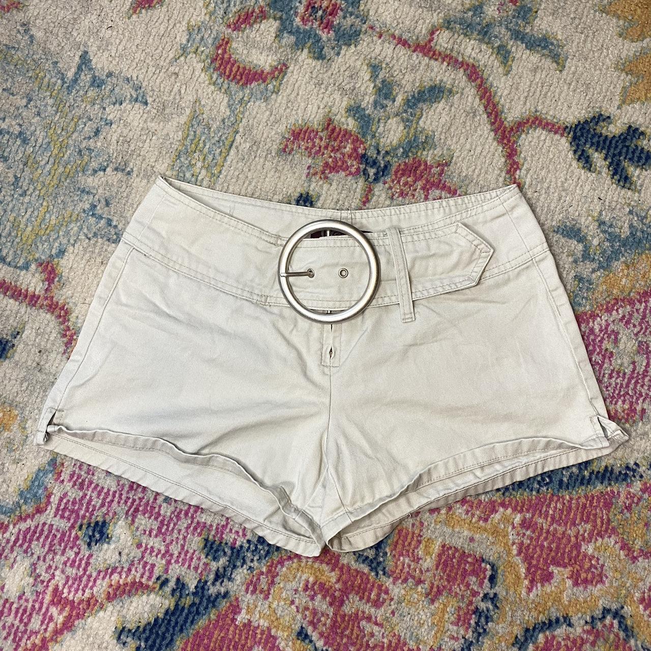the coolest y2k/late 90s low rise vintage shorts... - Depop