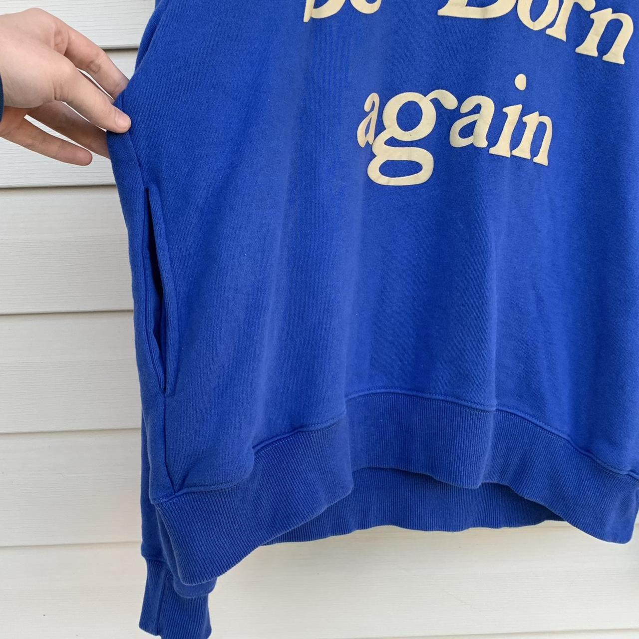 Ye Must Be Born Again Hoodie Pullover Blue Kanye... - Depop