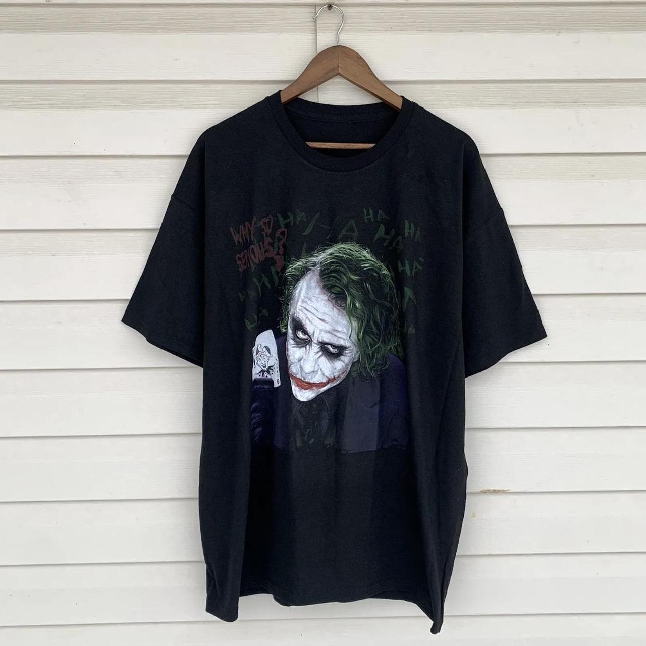 Vintage Batman Joker T-Shirt Why So Serious Black... | Depop