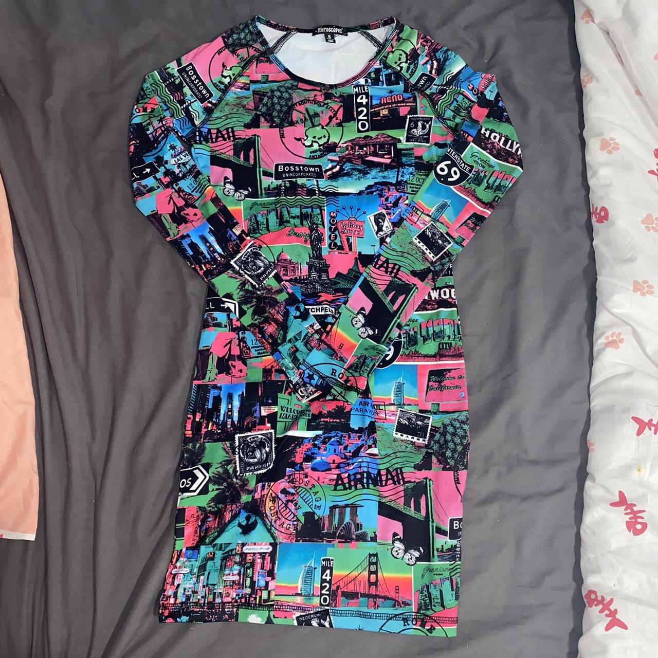 Dollskill multi coloured Horoscope dress with finger... - Depop