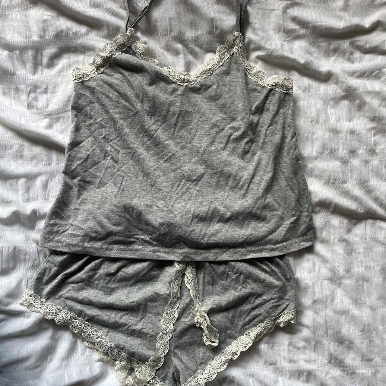 Lace Pyjama set Size s/xs Selling for $15... - Depop