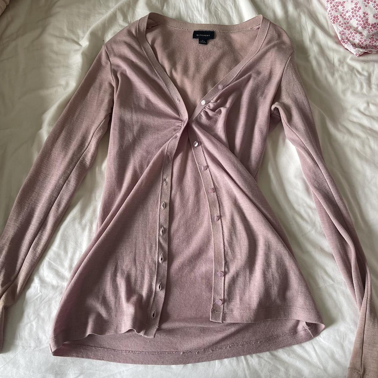super cute dusty pin witchery cardigan! i love to... - Depop