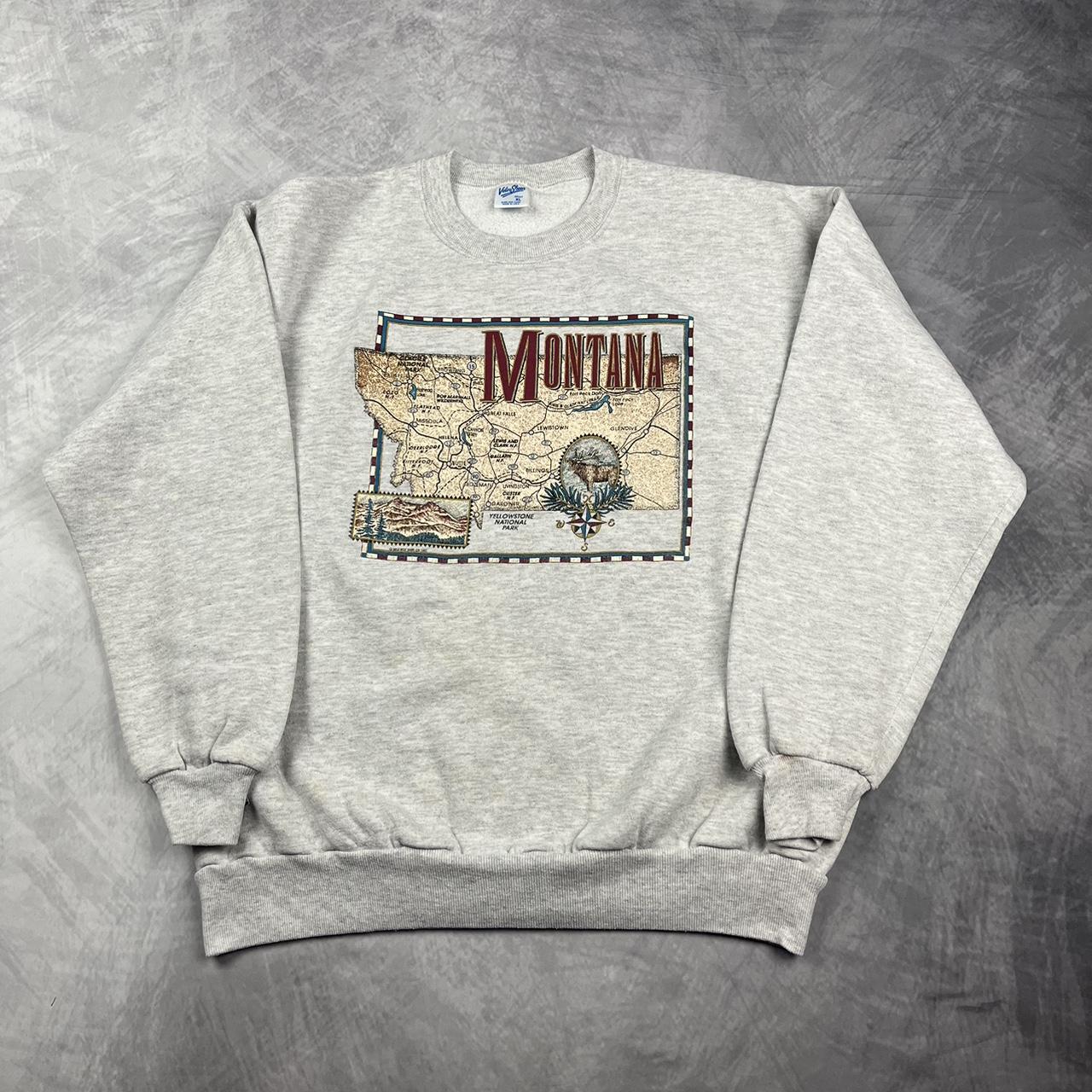 Vintage 80’s Montana pullover MEASUREMENTS: CHEST: ... - Depop