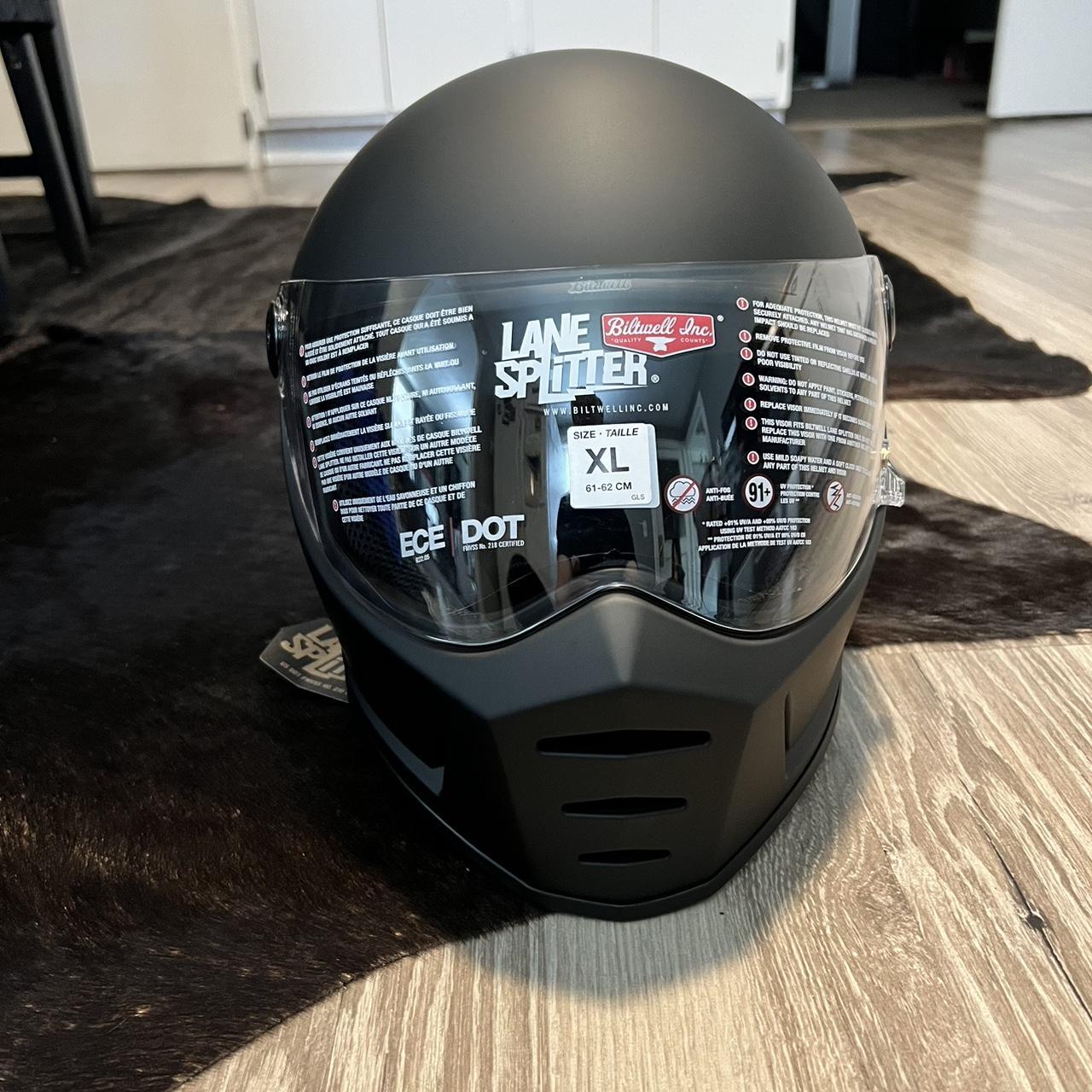 Biltwell Lane Splitter motorcycle helmet Brand new... - Depop