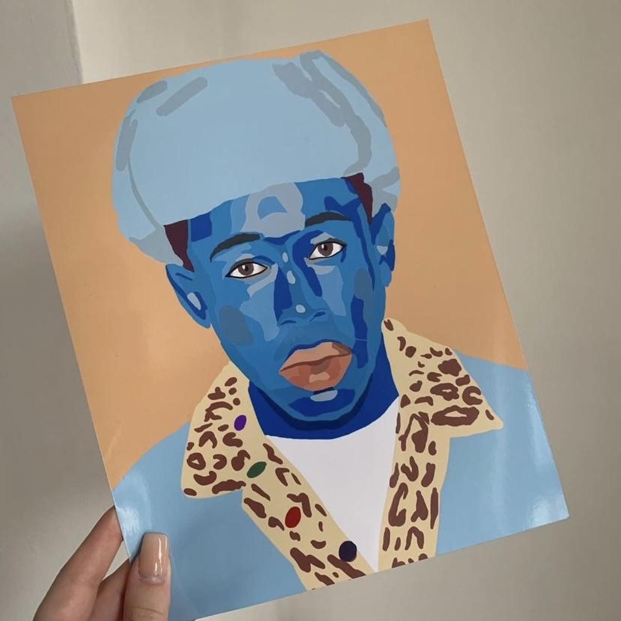Hand drawn Tyler the creator wall print. 8x10... - Depop