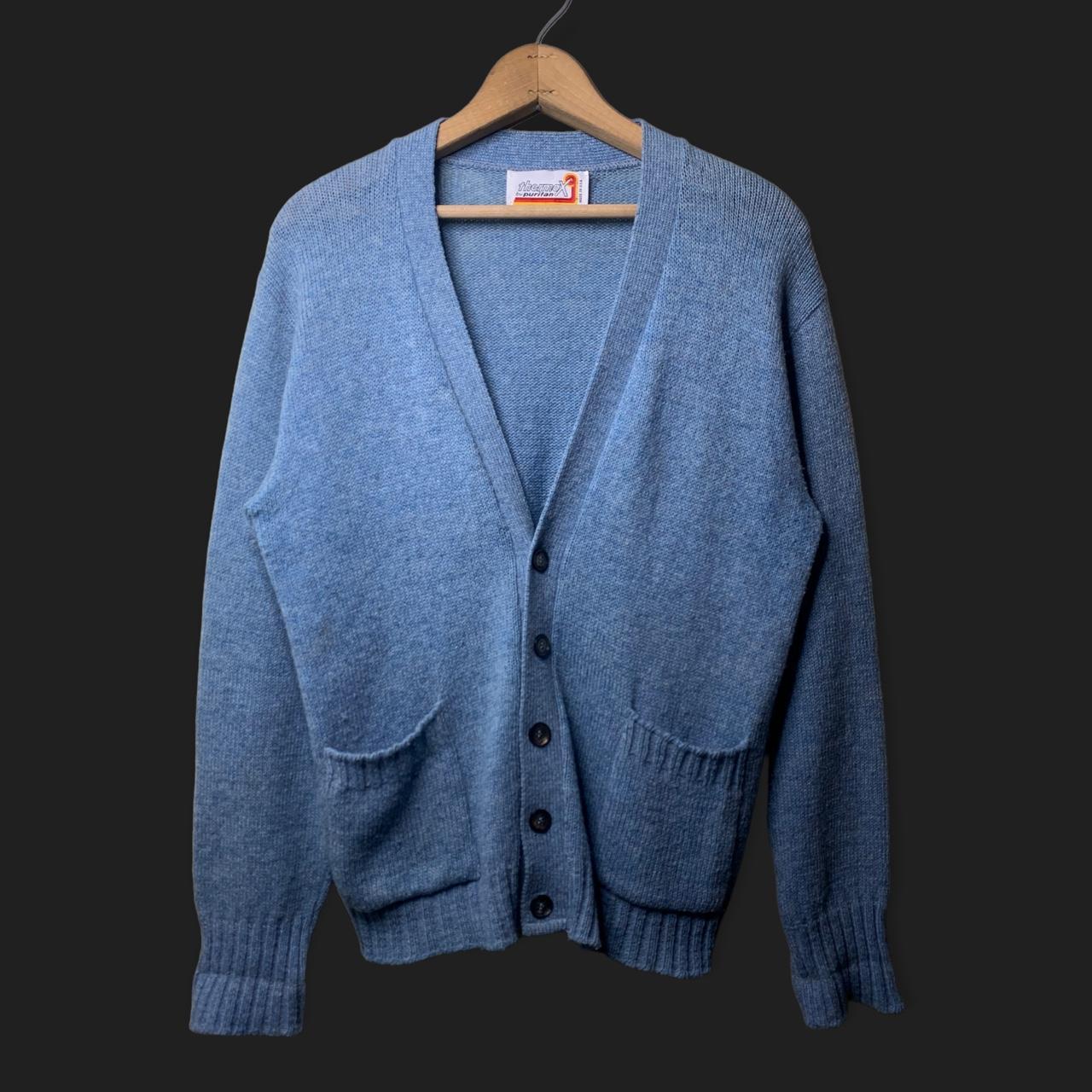 Men's Blue Cardigan | Depop