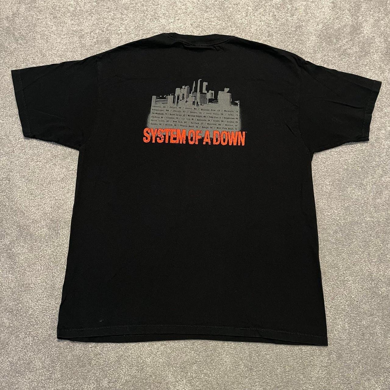 Vintage 2000s System of a Down SOAD Masks Logo Tour... - Depop