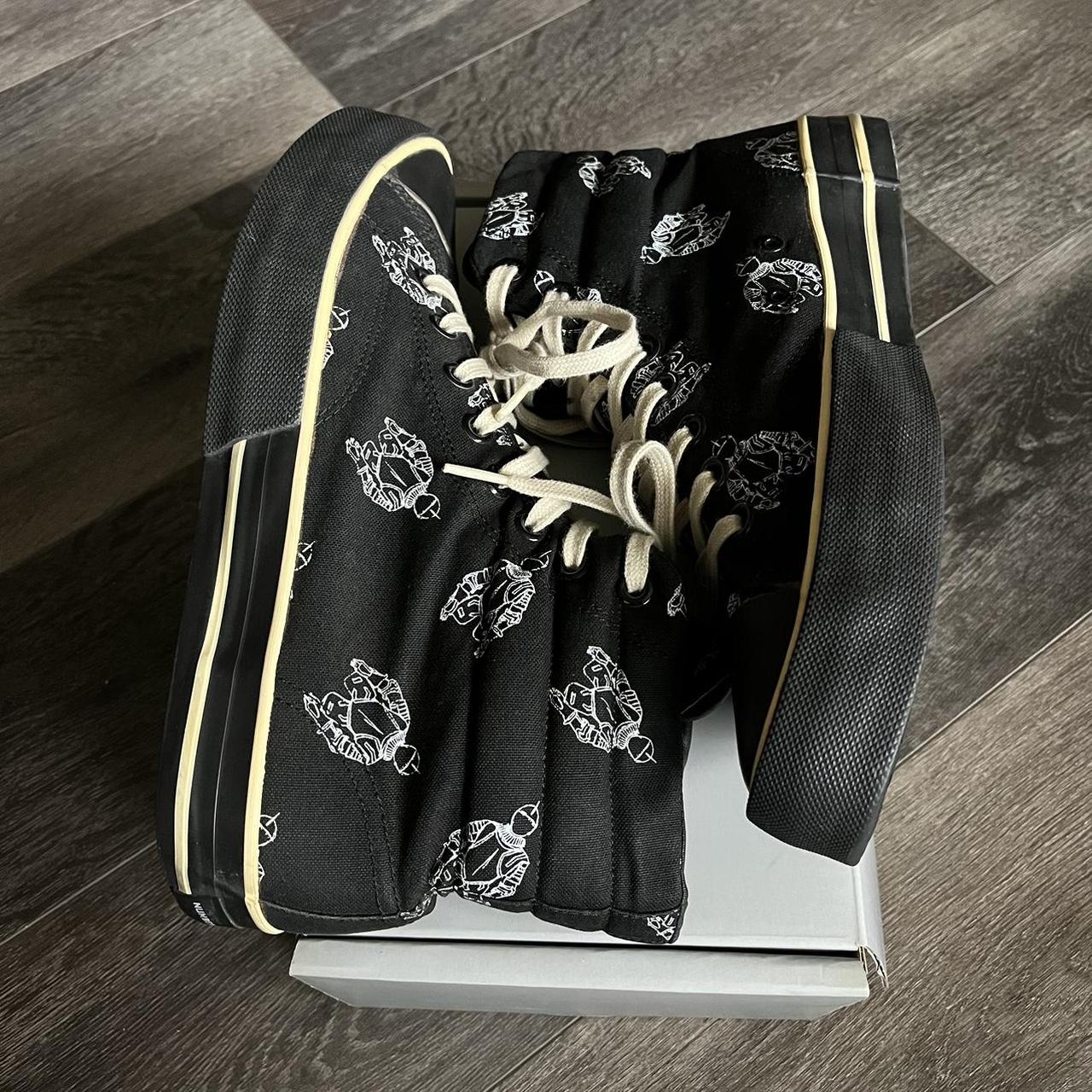 Number Nine Archive Knight High Top Shoes Black &... | Depop