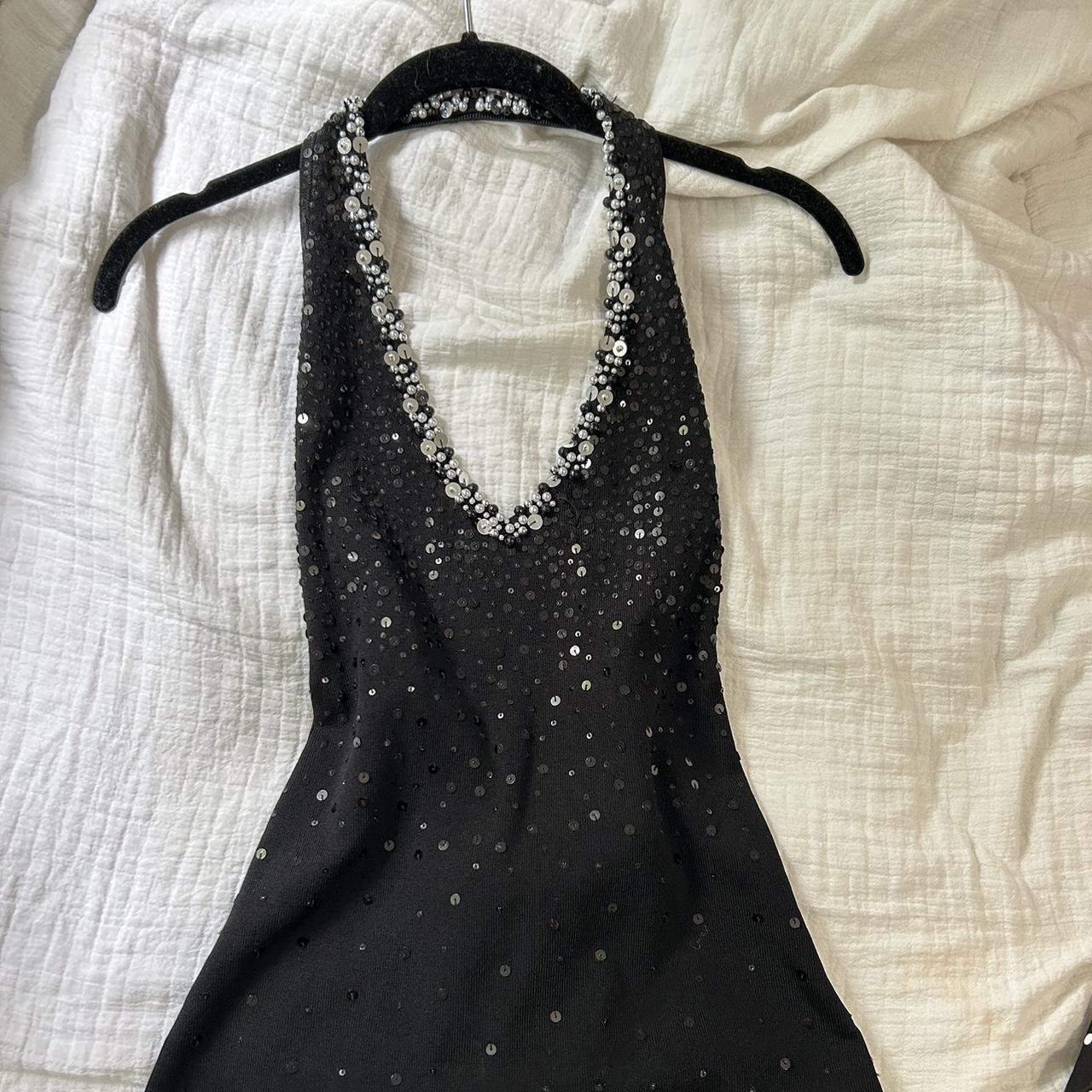 White House black market sparkly halter top with... - Depop