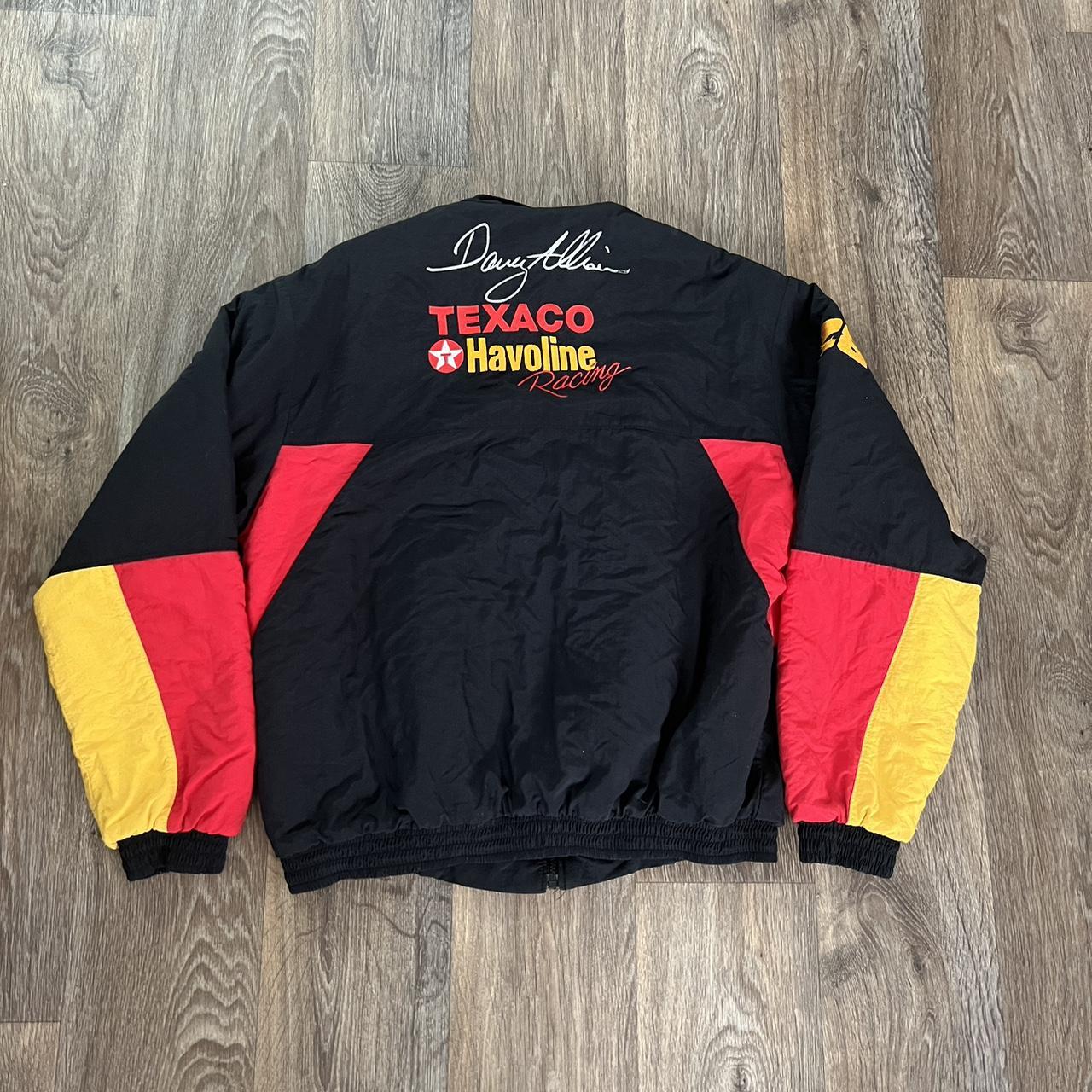 90s Daytona 500 NASCAR bomber jacket in black and... - Depop