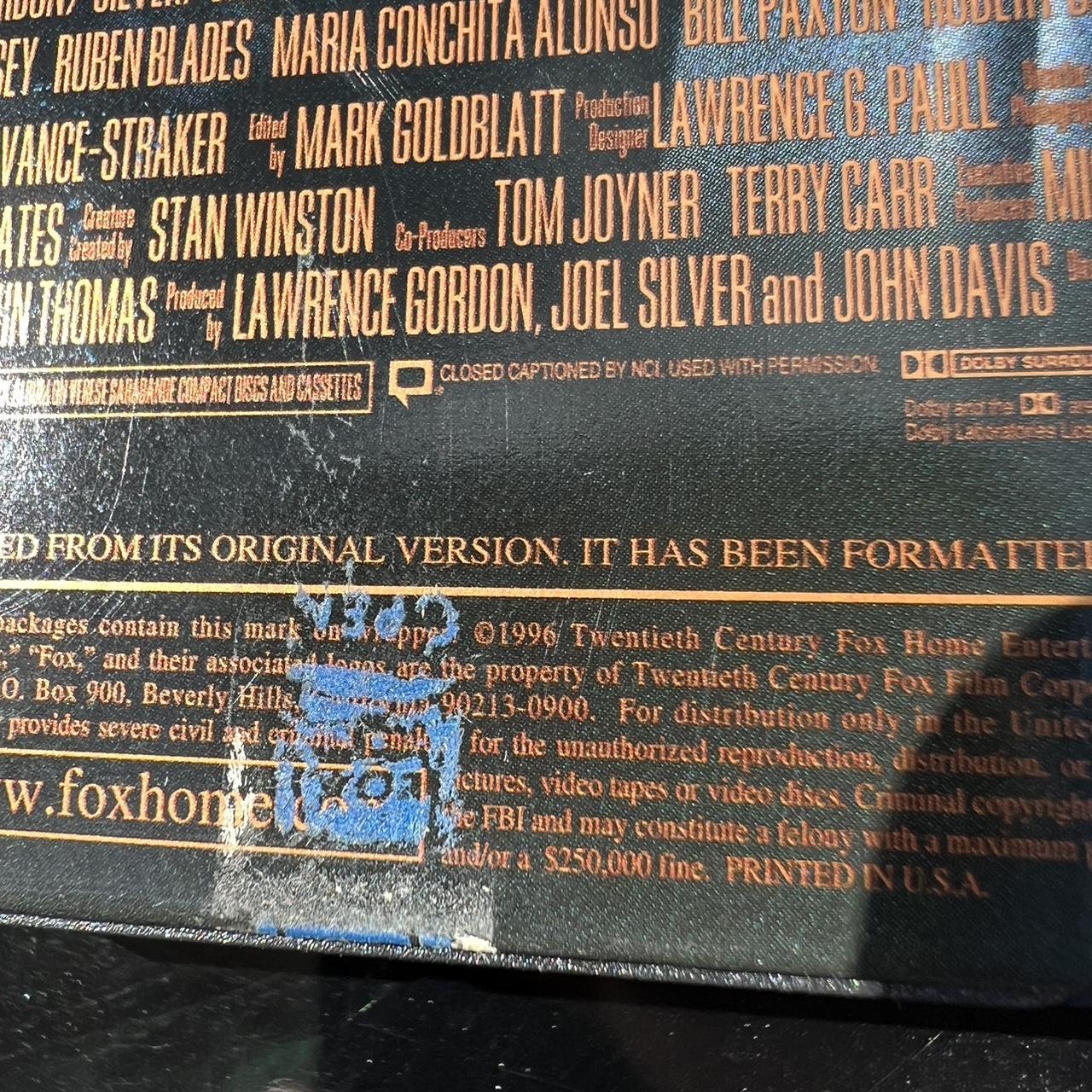 1996 Vintage Predator 2 vhs tape 1996! #predator... - Depop