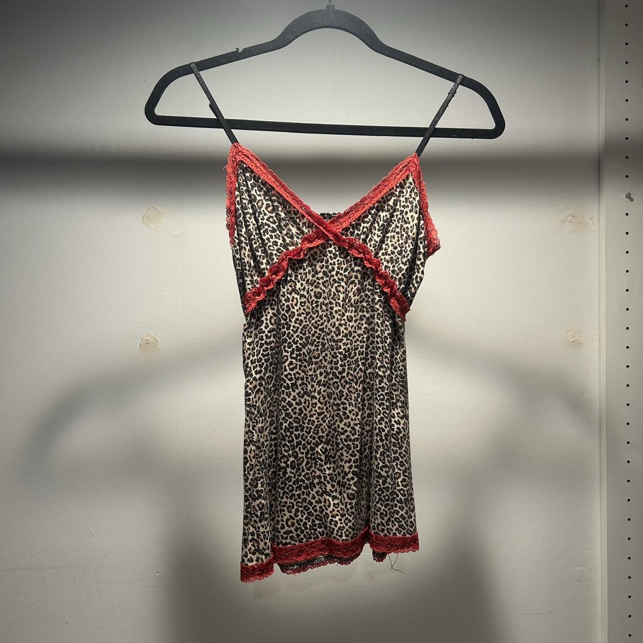 Queen of Darkness Red lace leopard print... | Depop