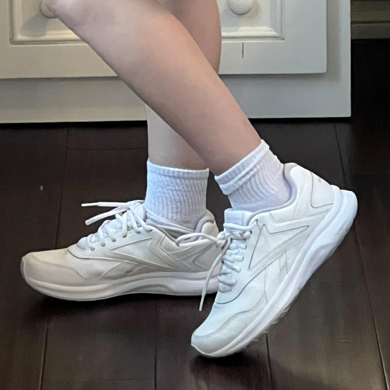 Reebok Women's White Trainers | Depop