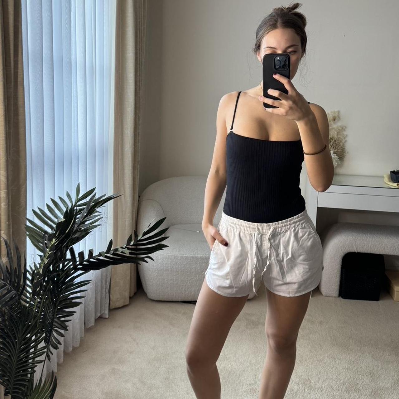 Cotton on white linen shorts Size XS $10 - Depop