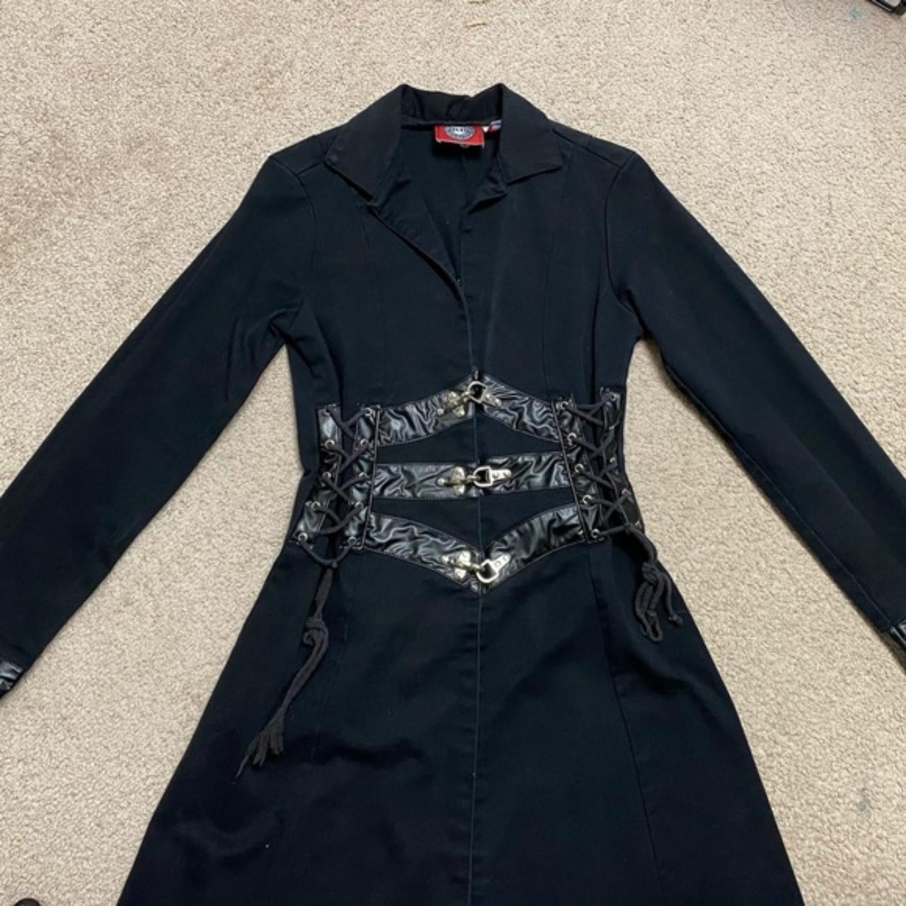 Hot Topic Red Balls on Fire Full Length Lace Up... - Depop