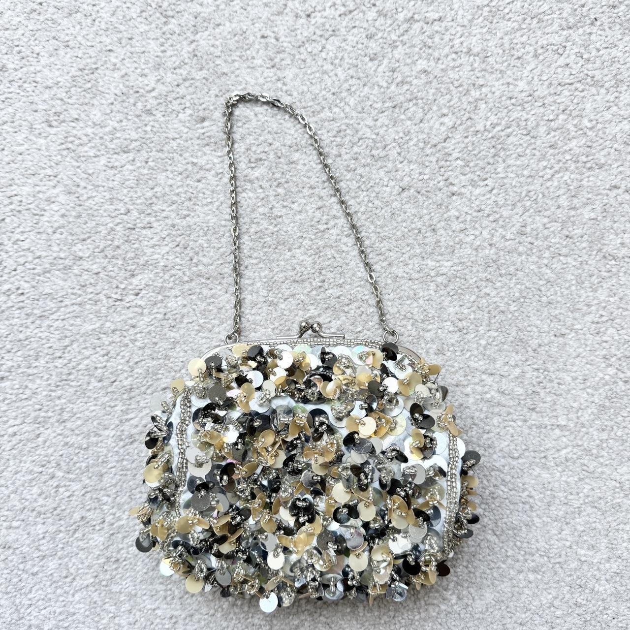 Debenhams debut Sequins Clutch Miniture Purse In... - Depop