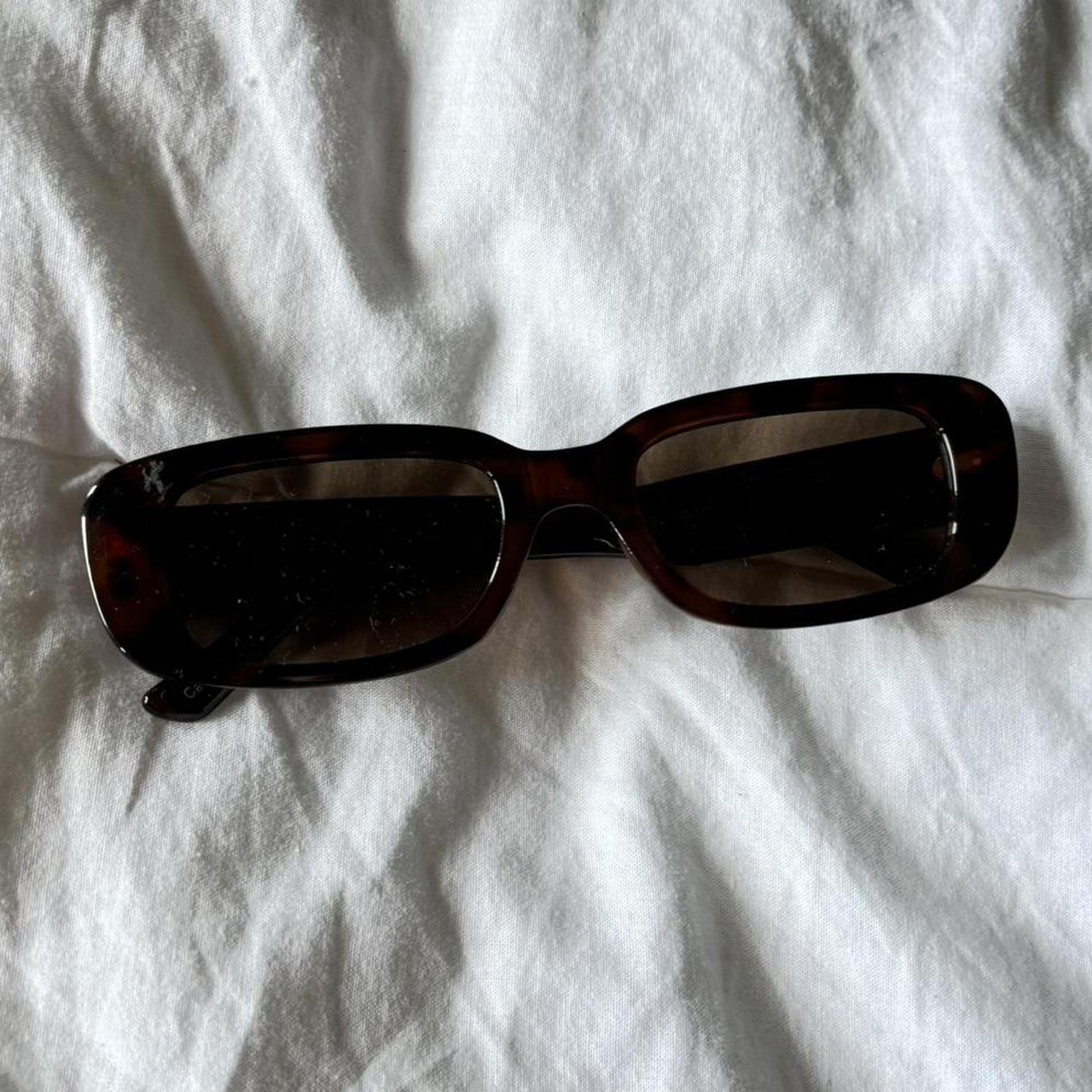 Rubi - Brown tortoise shell square sunglasses Never... - Depop
