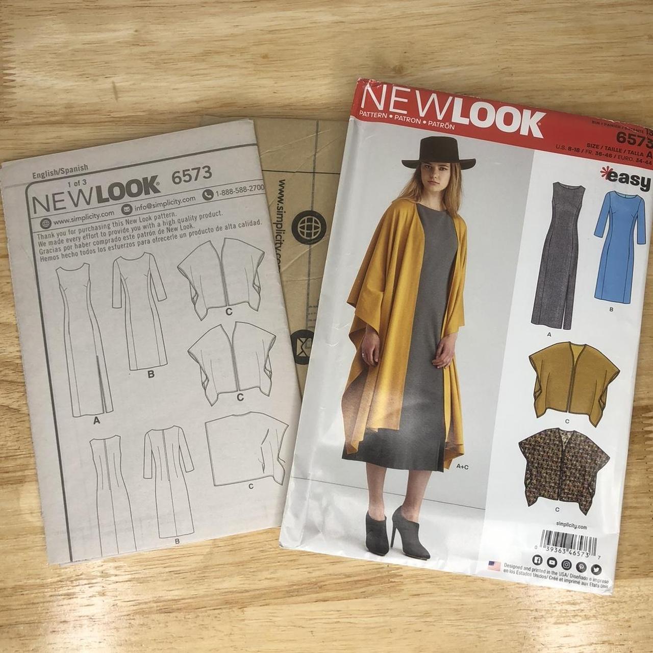 New Look Sewing Pattern 6573 UNCUT FF Women's Dress... - Depop
