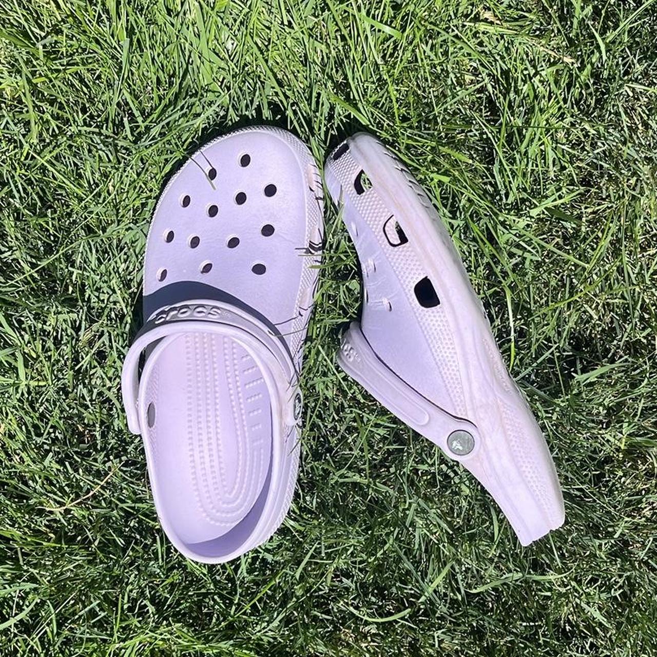 Lavender crocs Size 11 woman’s, 9 in men Has some... - Depop