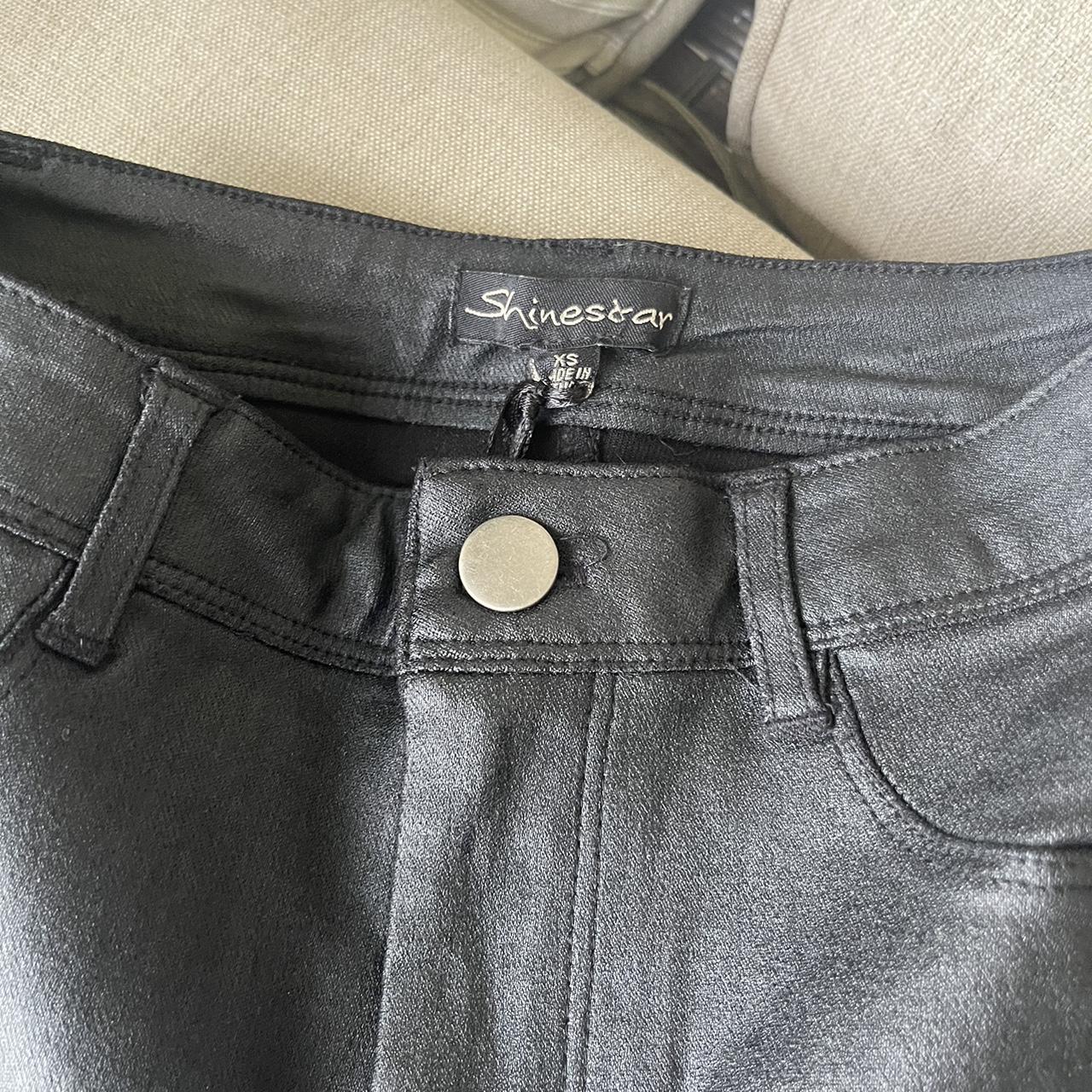 Slim fit Leather pants Size xs, $1 shipping comfy... - Depop
