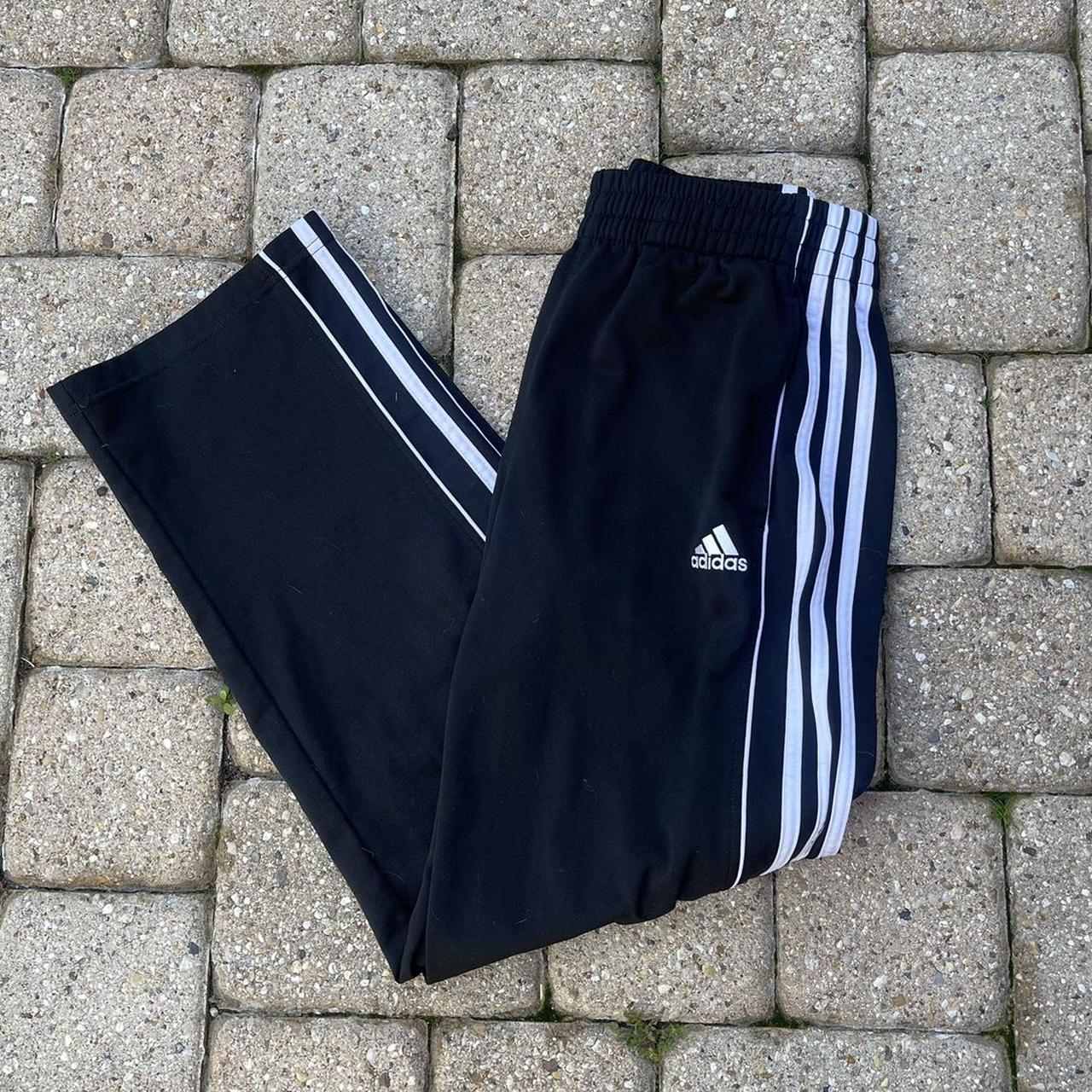 Black Adidas pants Size large, fit like a size... - Depop