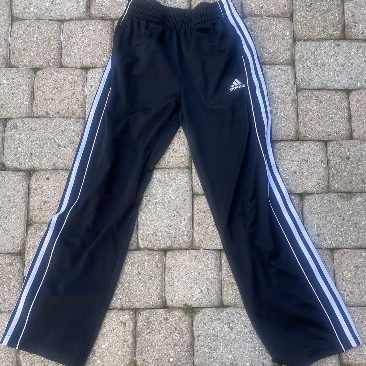 Black Adidas pants Size large, fit like a size... - Depop