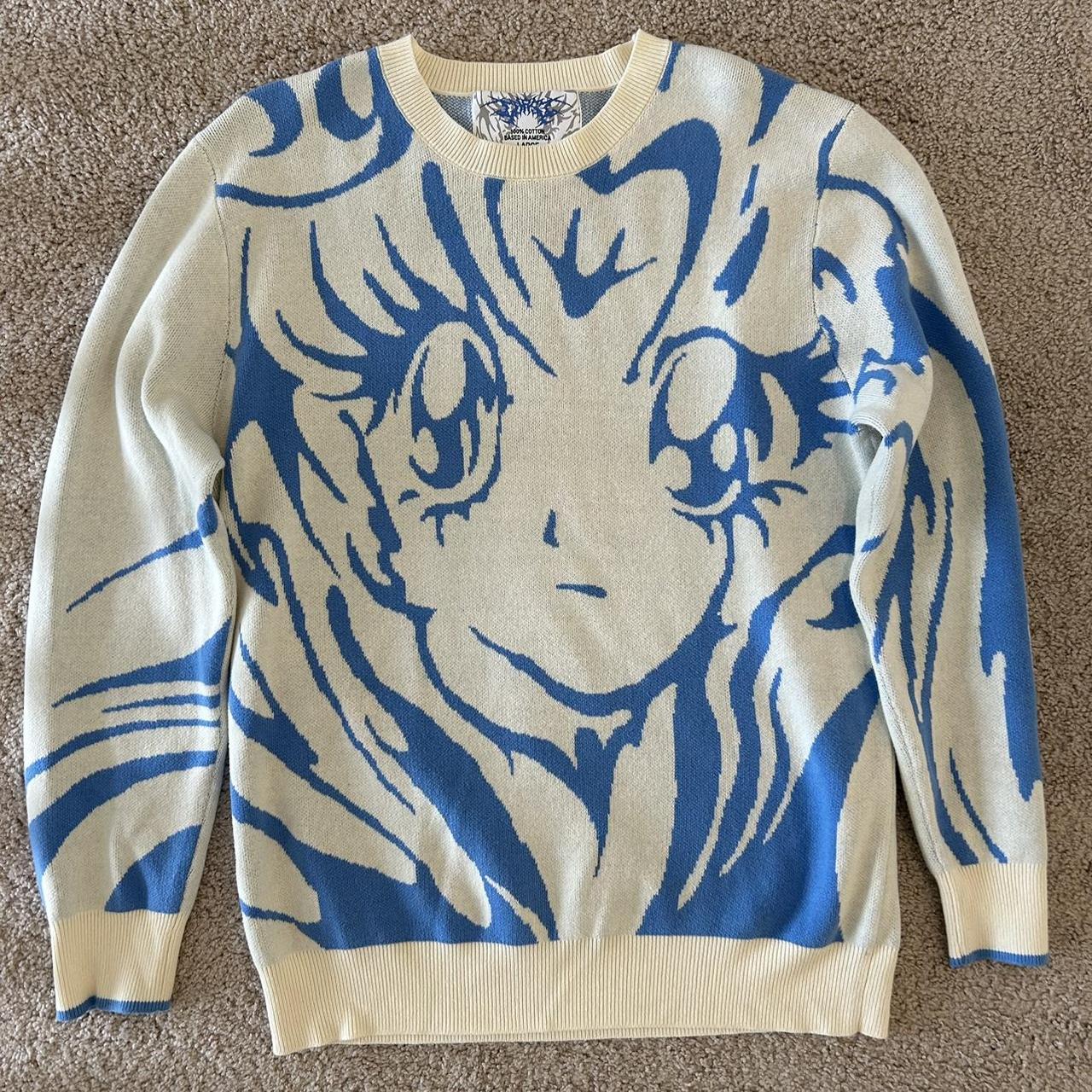 Curse Sailor Moon Knit Sweater #sailormoon #vintage - Depop