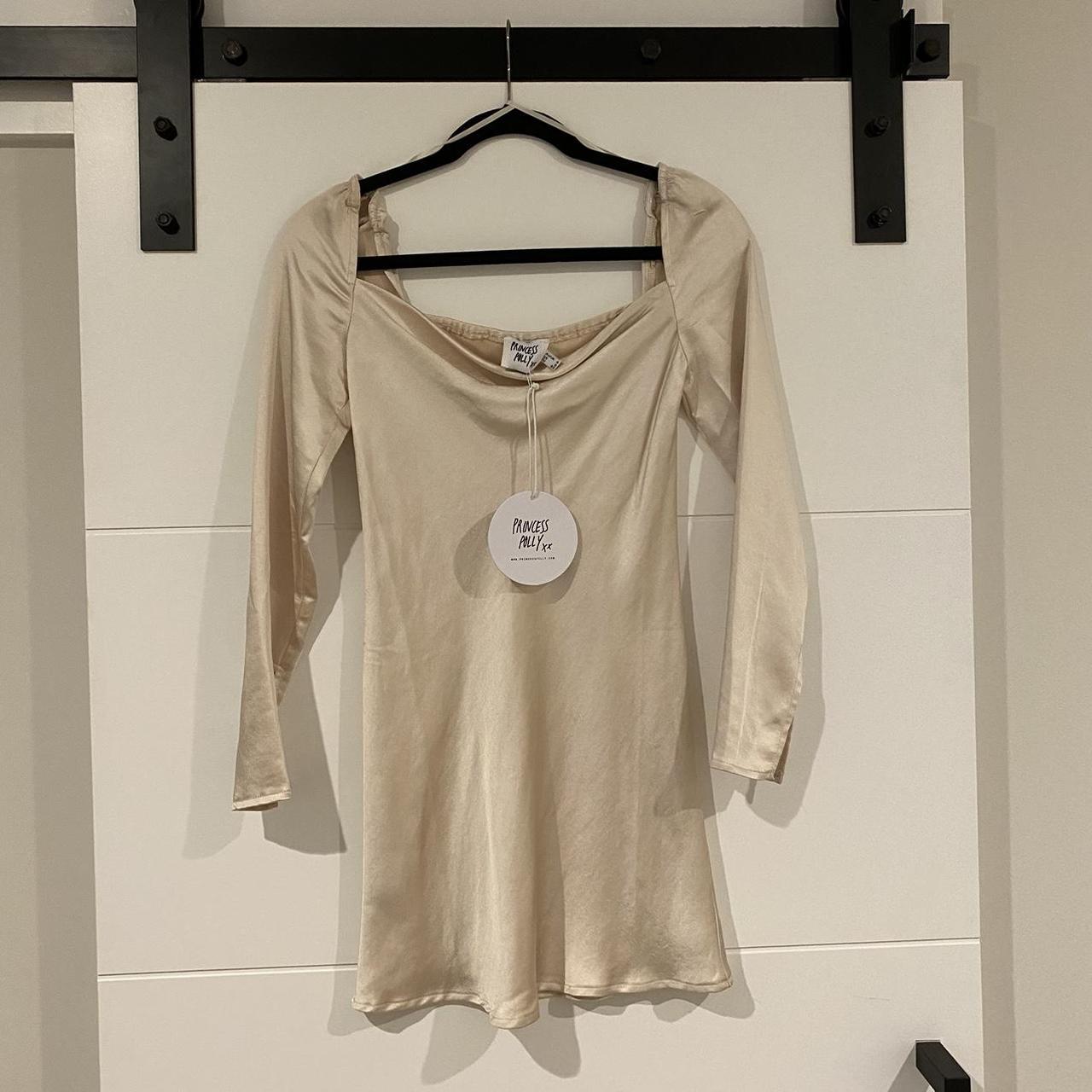 Women's Cream Dress | Depop