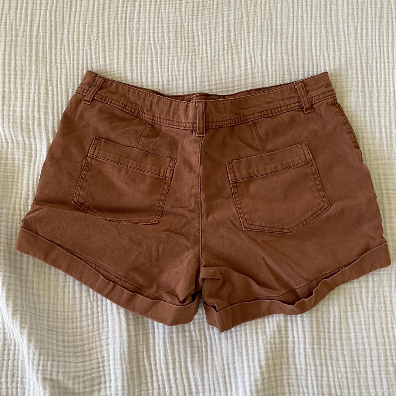 brown high rise shorts #brandy #urban #aerie... - Depop