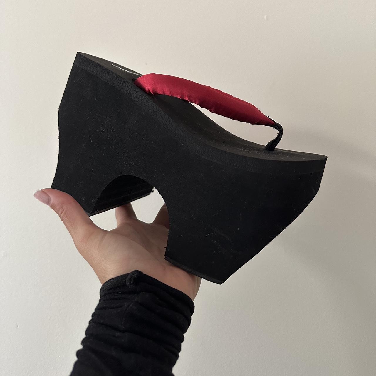 Platform Geta sandal Marked a 7 but fits more like... - Depop