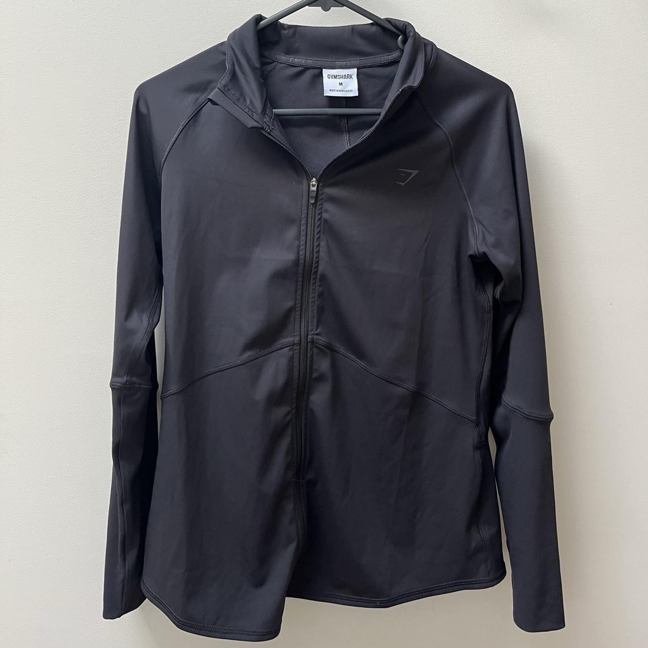 Gymshark zip up jacket -size medium -in perfect... - Depop