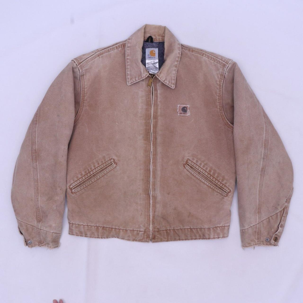 A1656 VTG Carhartt J146 BRN Brown Detroit Blanket... - Depop