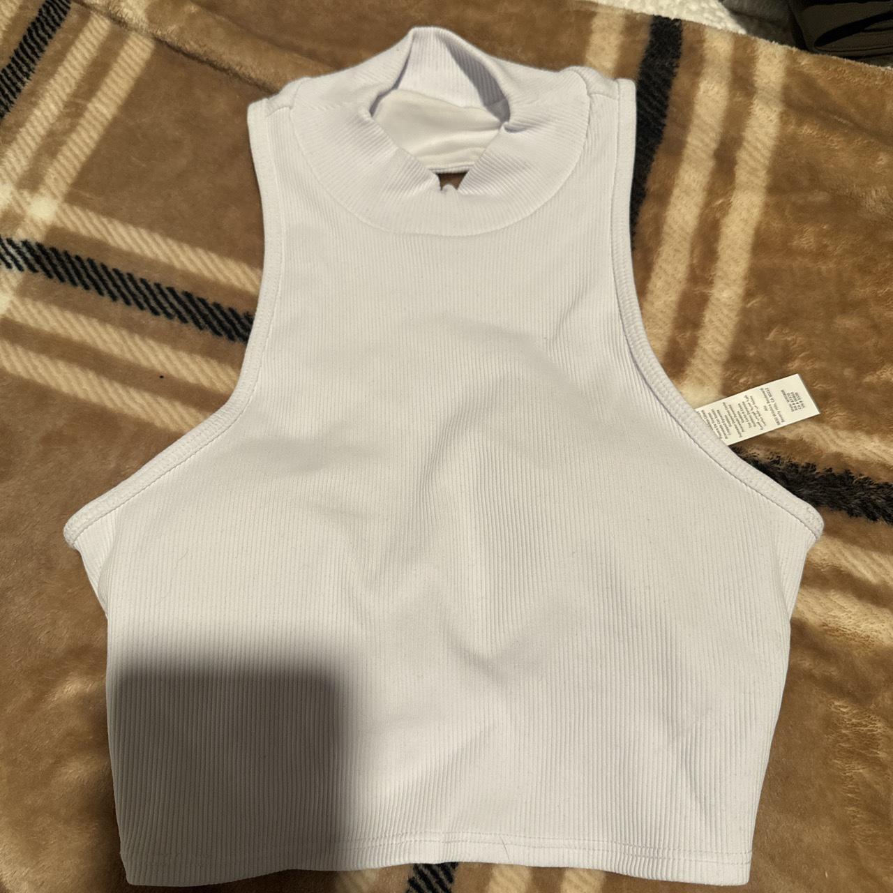 Alo Yoga goddess rib cropped dynamite tank... - Depop