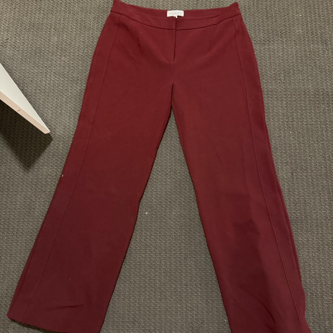 Veronika Maine red work pants Size 14 Negotiable... | Depop