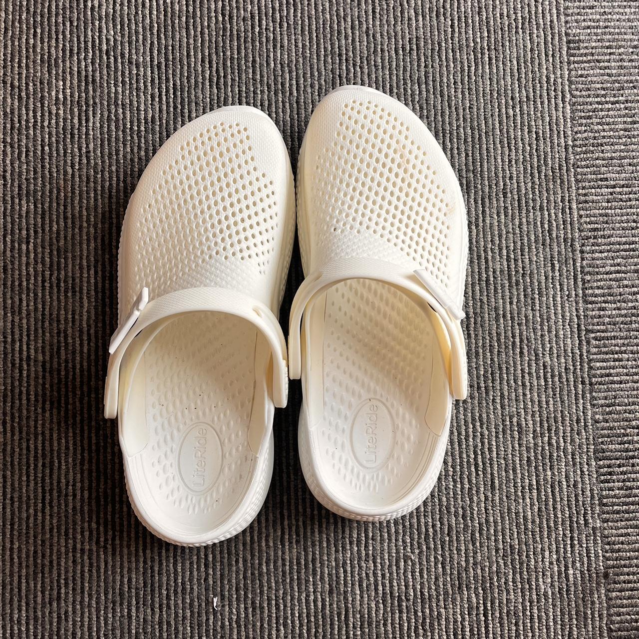 Crocs literide 360 clog white size 6 unisex only... - Depop