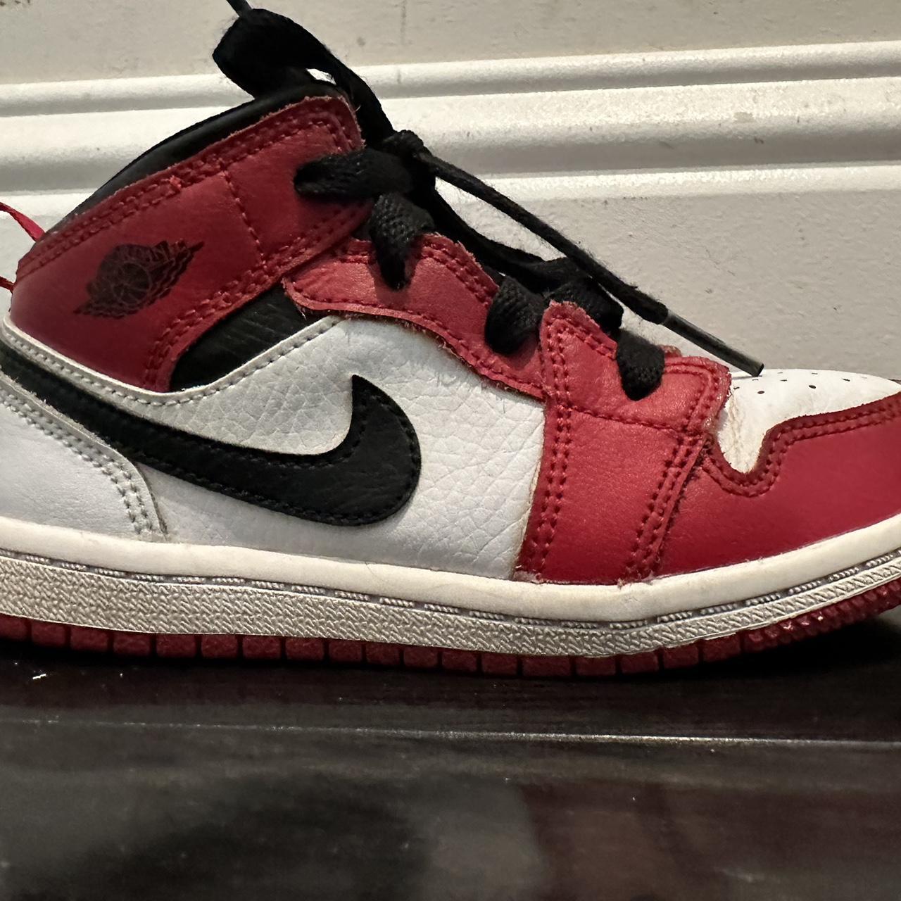 Nike Air Jordan 1 Mid TD 'Chicago Red'... - Depop