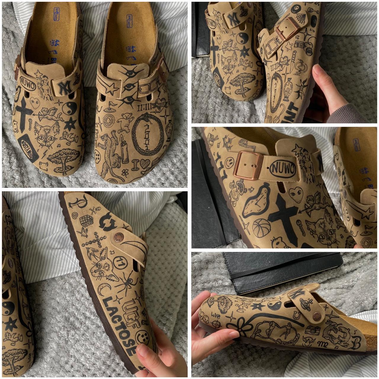 custom birkenstock clogs / bostons do not buy this... | Depop